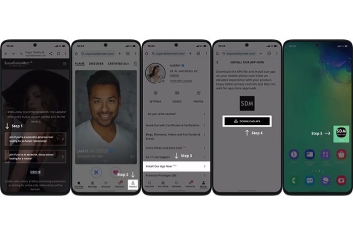 シュガーダディアプリ | SDM Android & IOS パパ 活 アプリのダウンロード